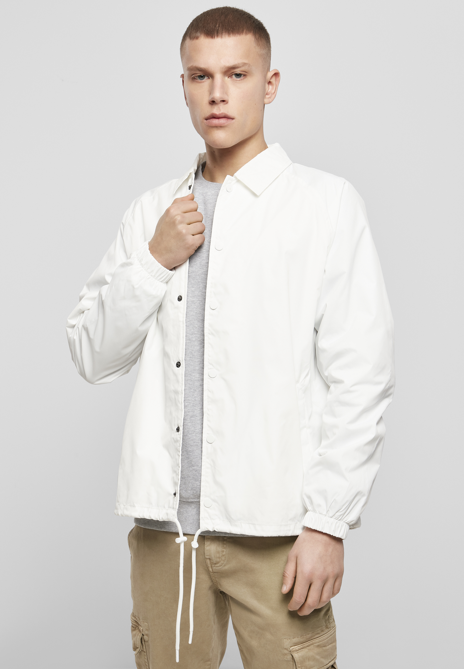 Build Your Brand BY128 Coach Jacket bedrucken