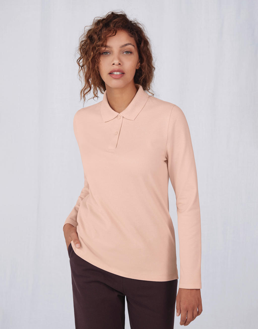 B&C My Polo 210 LSL Longsleeve/Women PW464 bedrucken